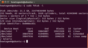 Commands to Check Hard Disk Partitions and Disk Space on Ubuntu - Ubuntu Manual