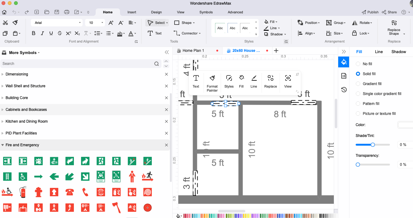 How to Draw a House Plan Easier With EdrawMax? - Ubuntu Manual